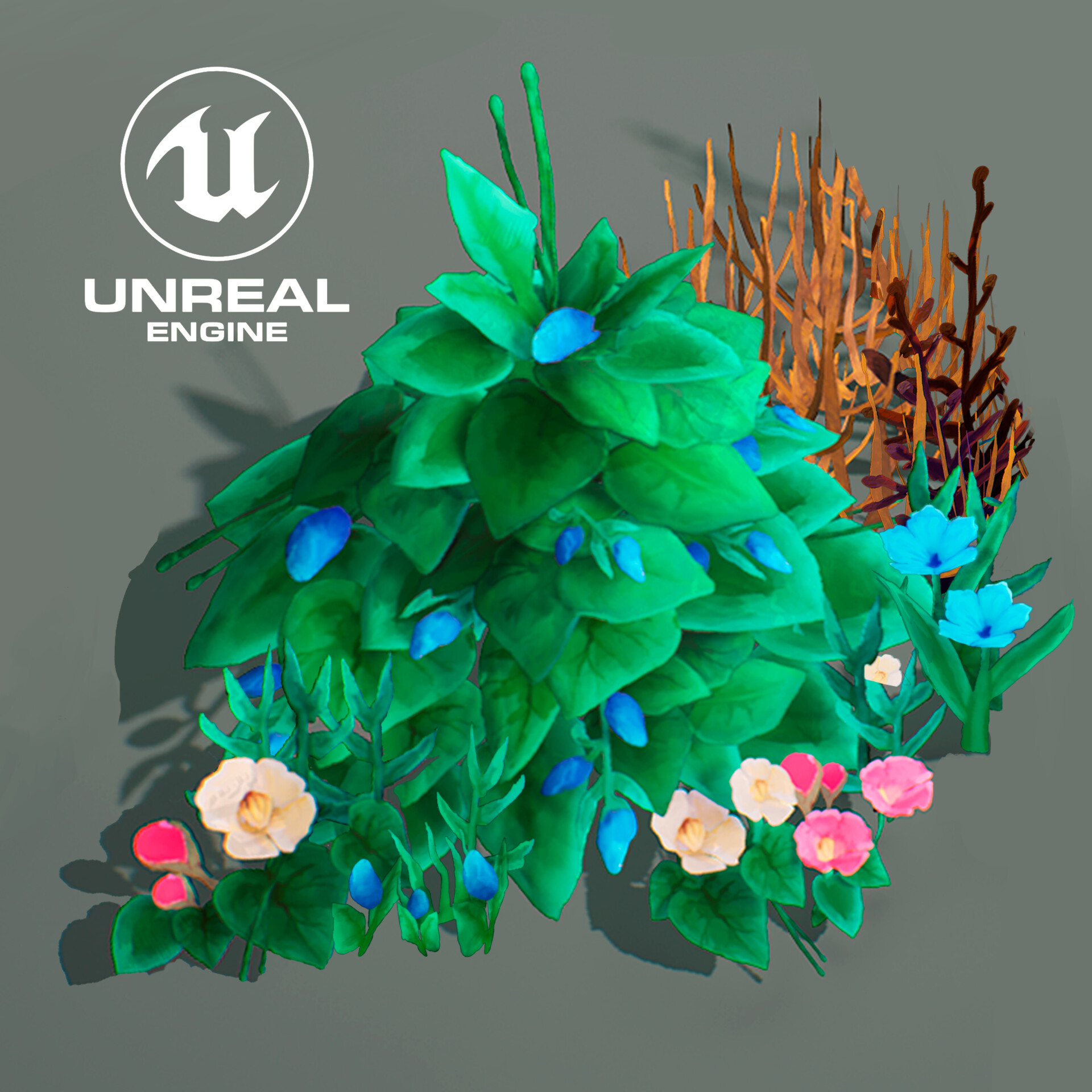 ArtStation - Stylized plants