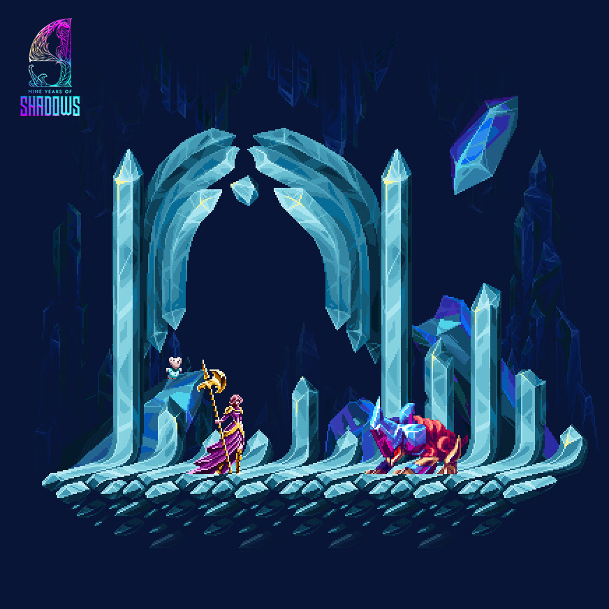 ArtStation - Crystal environment for 9 Years of Shadows