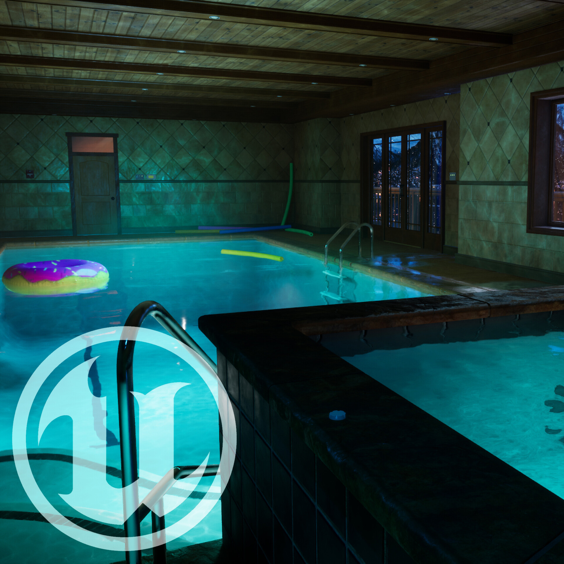 ArtStation - [UE5] Indoor Pool (Lights Off)