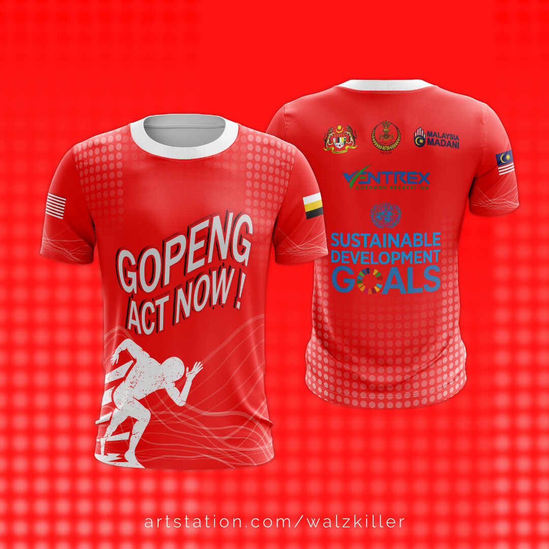 ArtStation - GOPENG RUN Sublimation Design 4