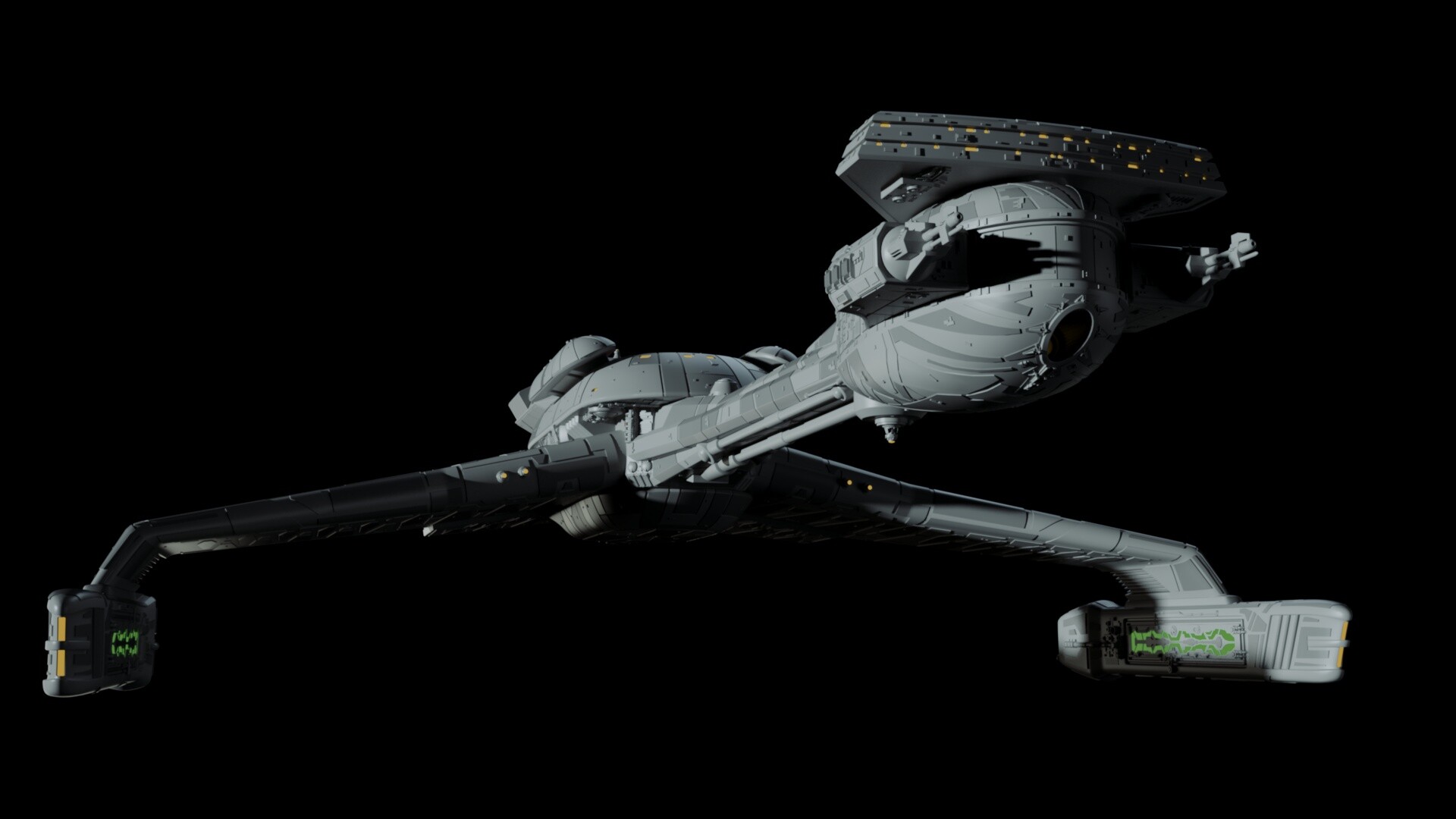 ArtStation - Klingon Warship