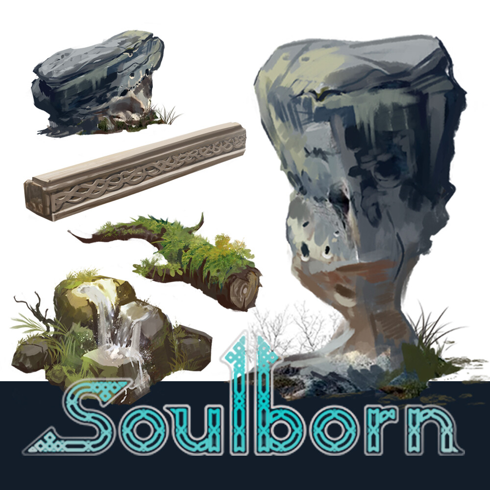 ArtStation - Concept art props design: Soulborn