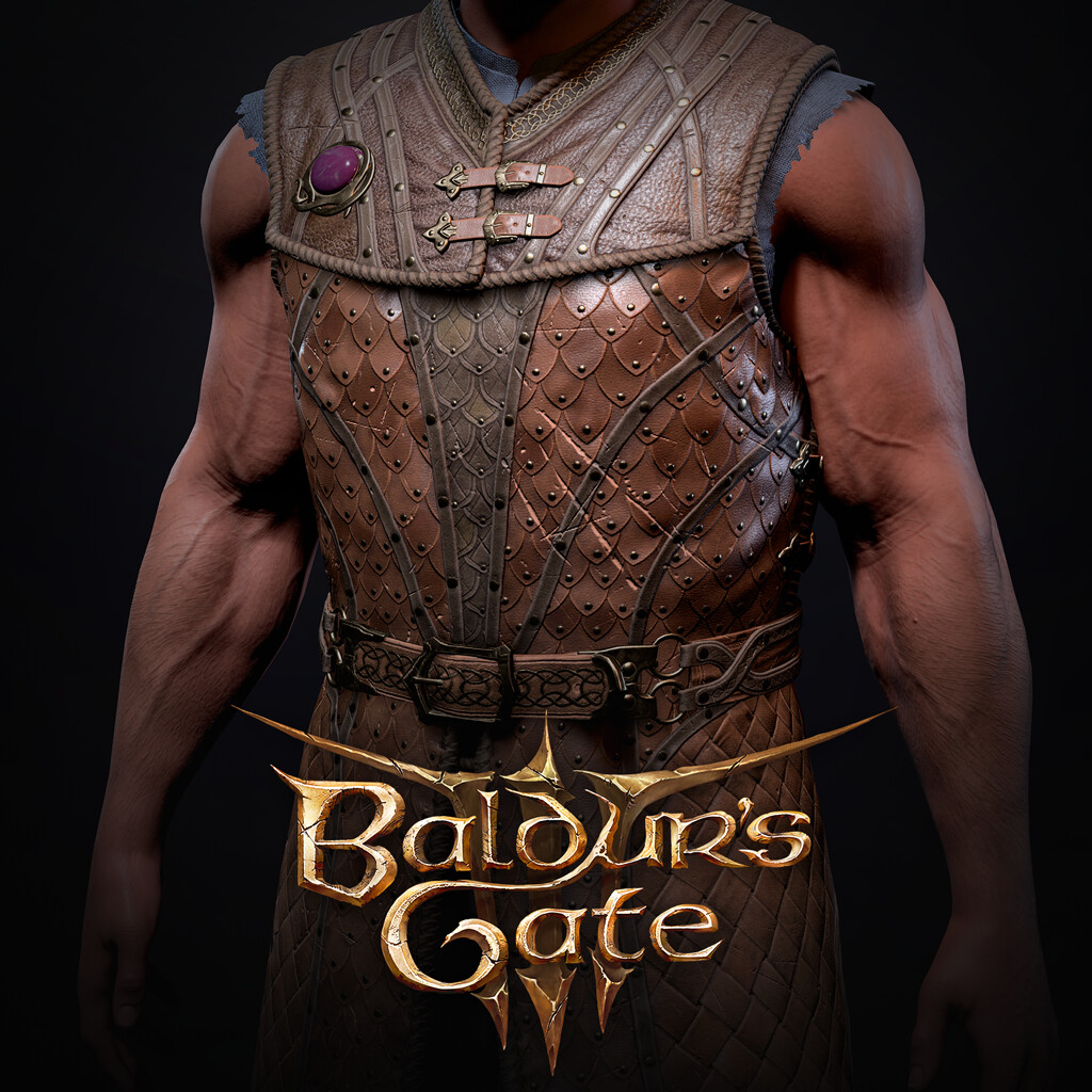 ArtStation - Baldur's Gate III, Minsc's leather armor