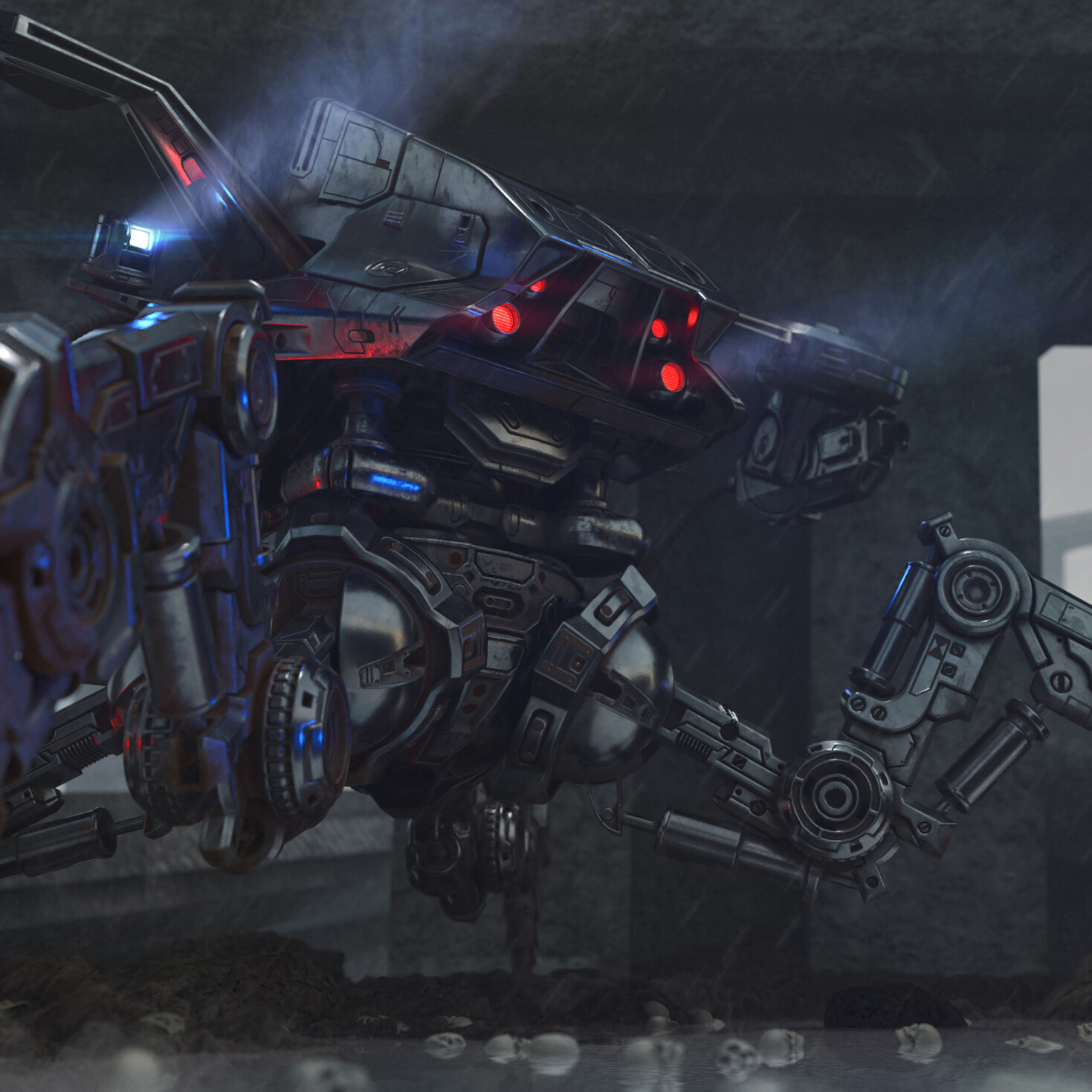 ArtStation - HK-INQUISITOR (TERMINATOR FAN-MADE CONCEPT, DAY SCENE PIC 1)