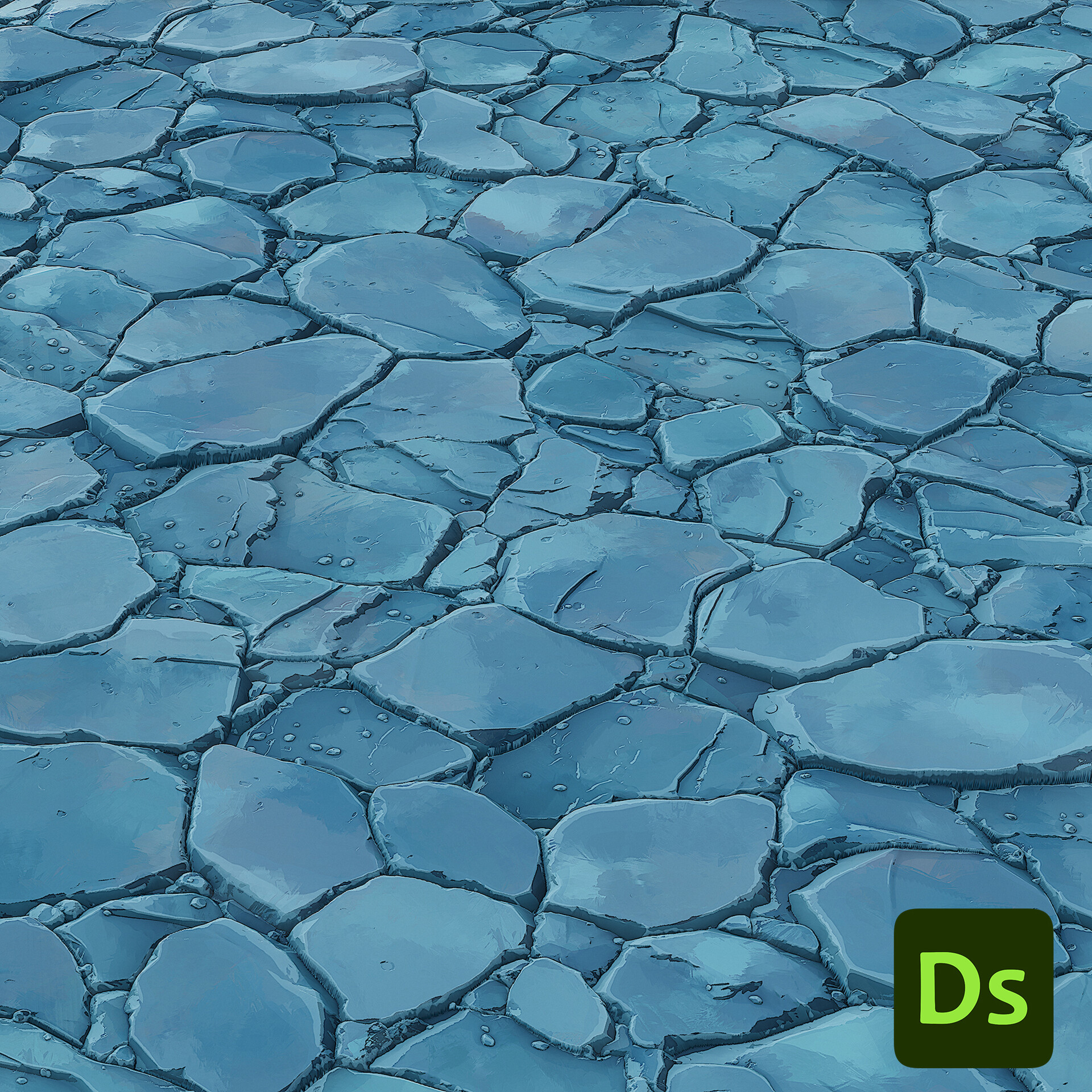 ArtStation - Stylized Rock Floor