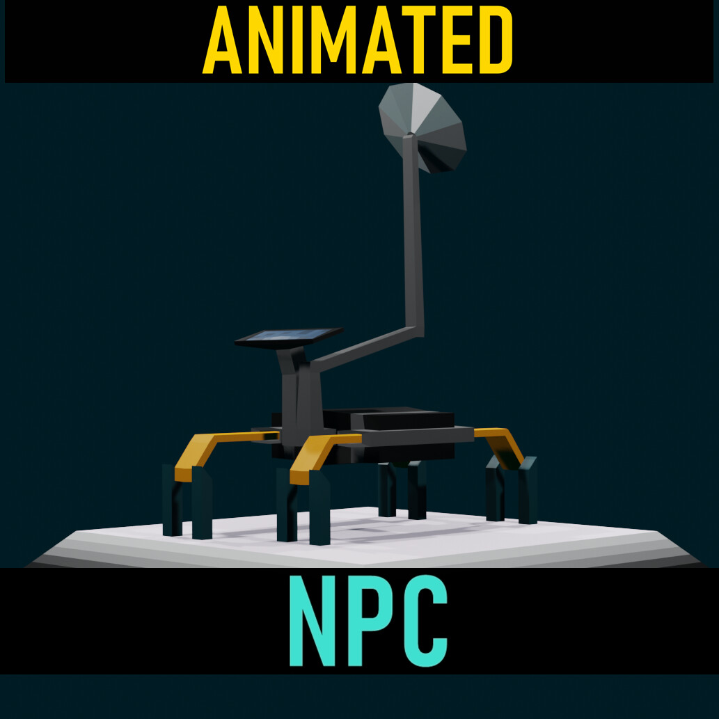 ArtStation - "Drone" [Low poly NPC]