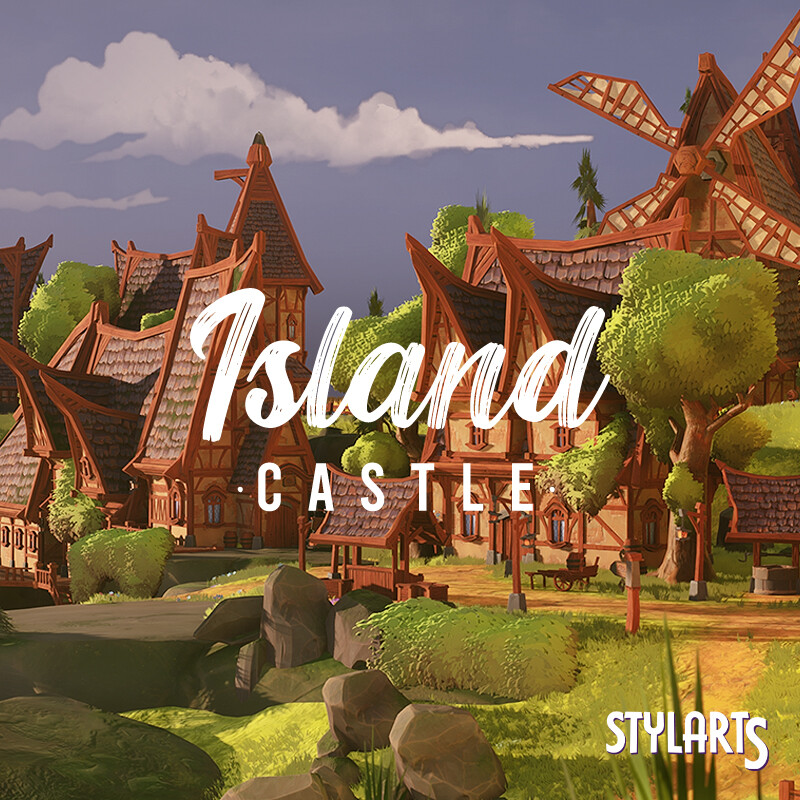 ArtStation - Stylized Island Castle Environment