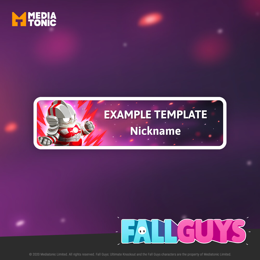 ArtStation - Fall Guys - Ultraman Nameplate