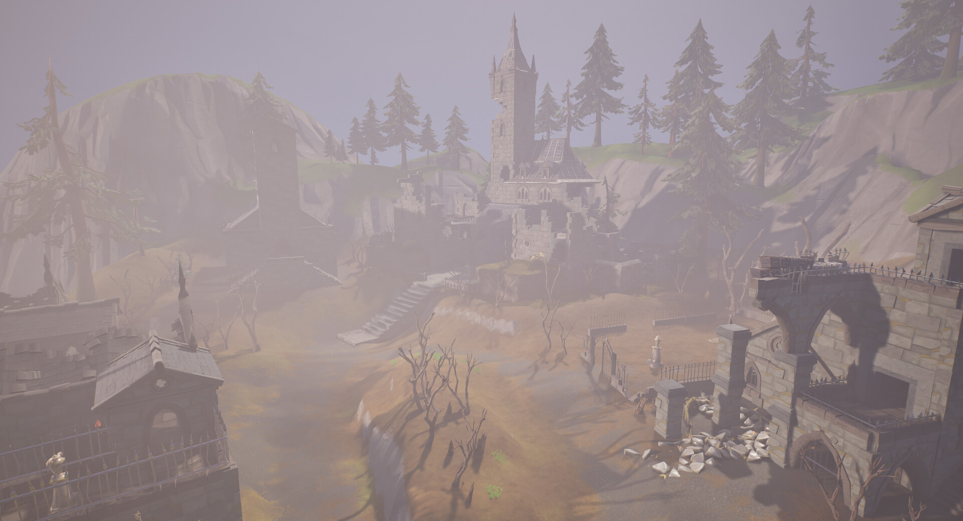 ArtStation - UEFN - Foggy Ruins