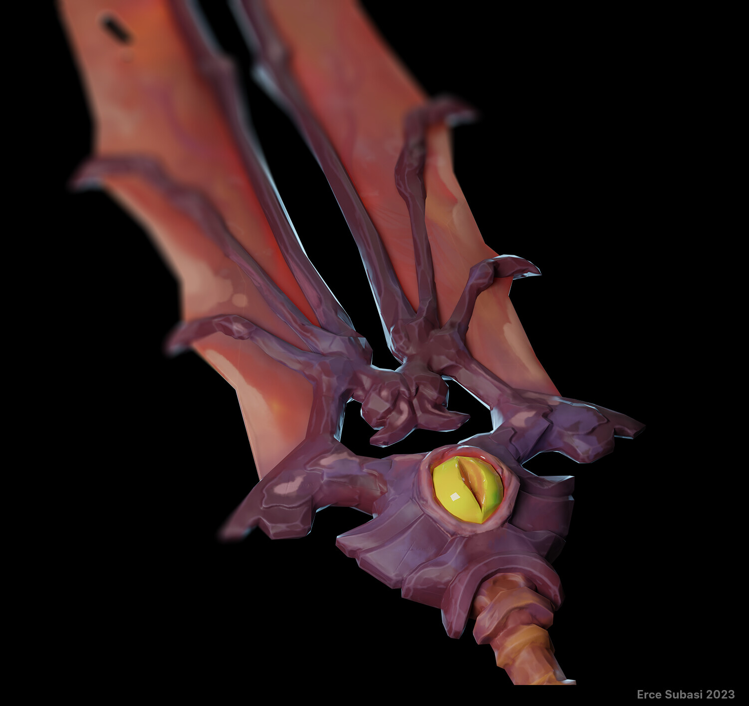 ArtStation - Demon Sword - 3D Stylized Prop