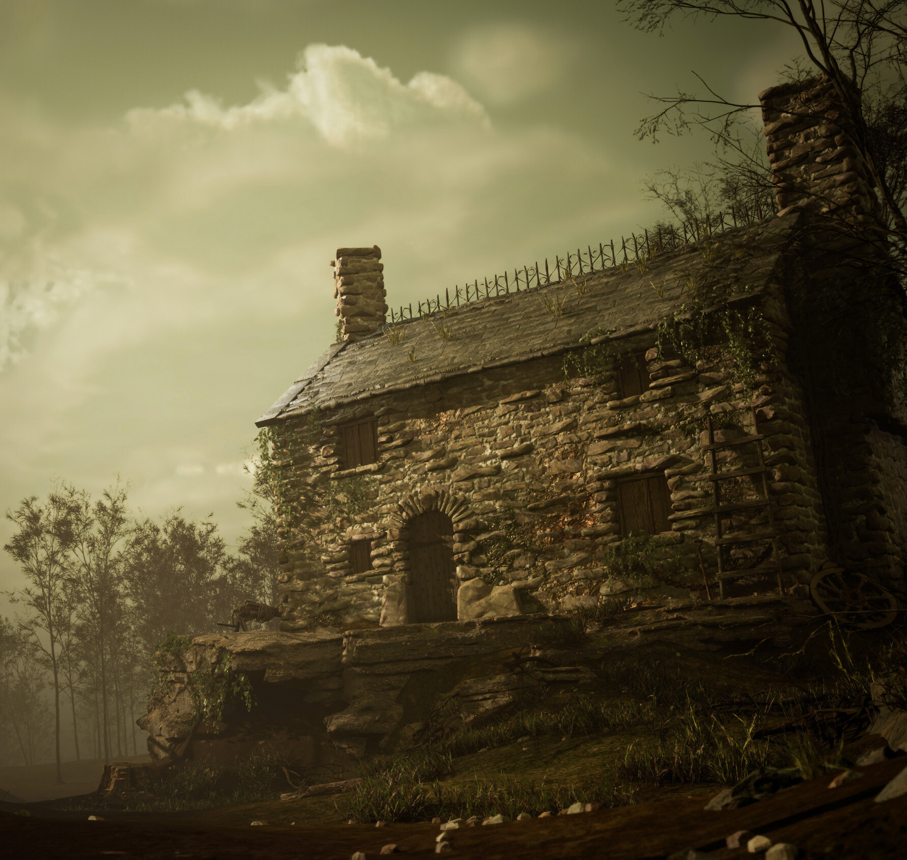 ArtStation - UE5 - Farmhouse Mood Studies