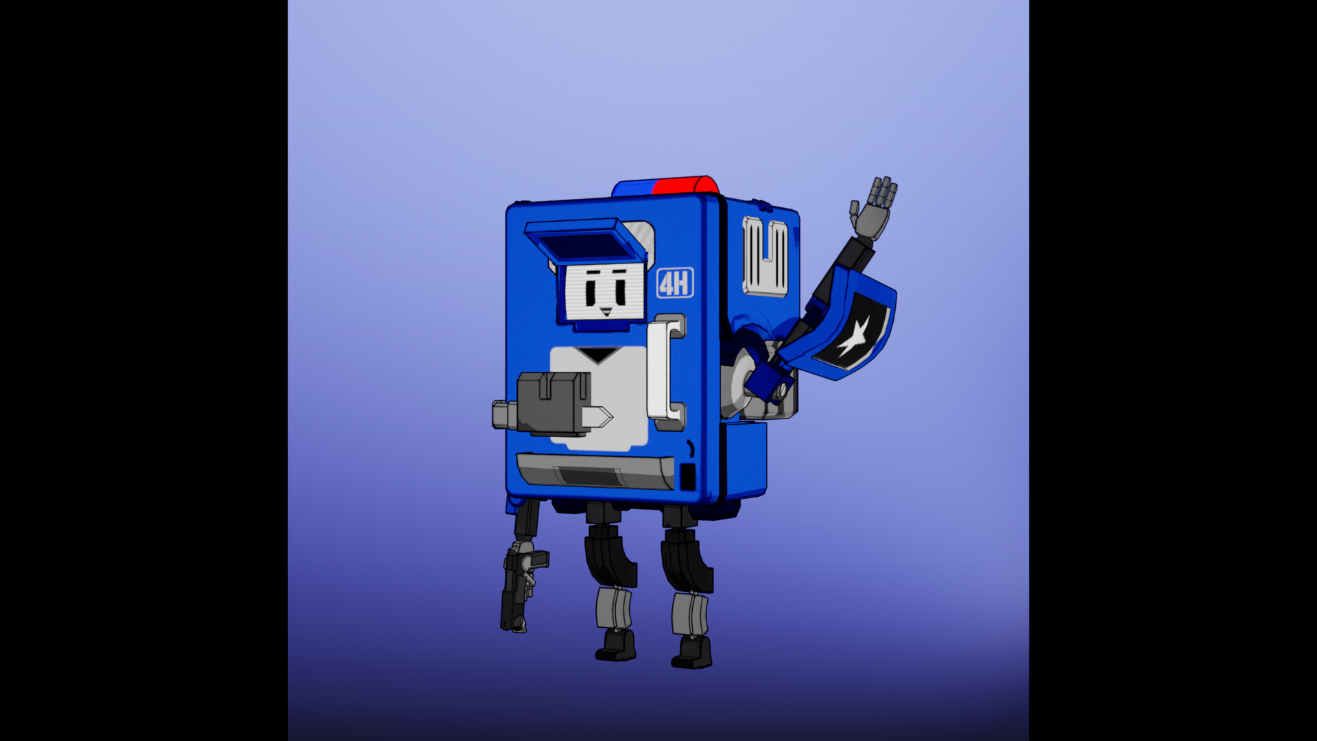 ArtStation - Cute Police Robot