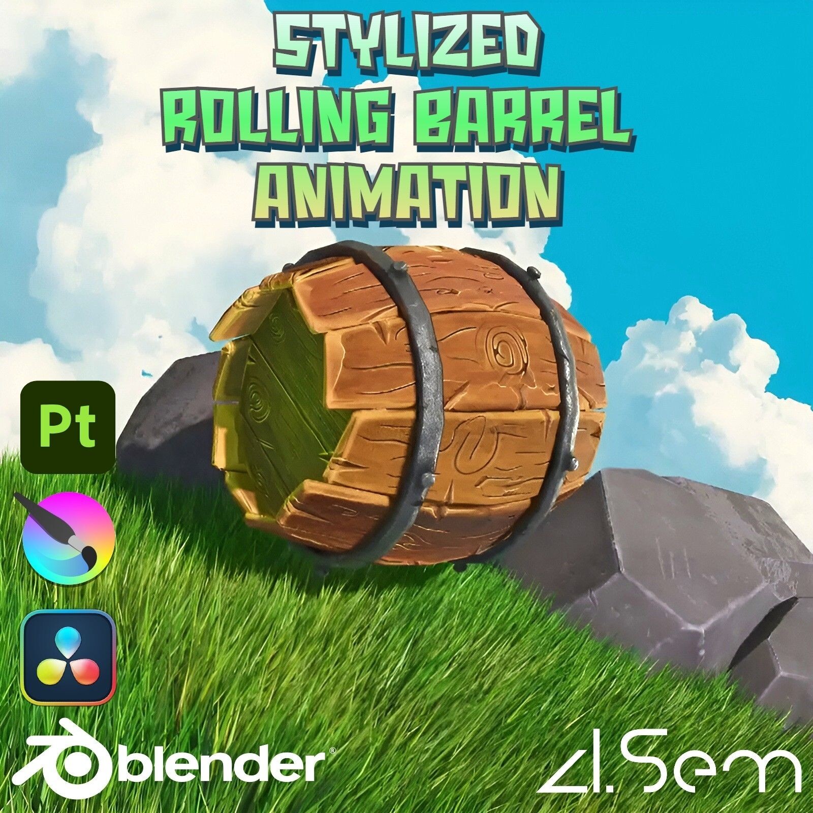 ArtStation - Rolling Barrel