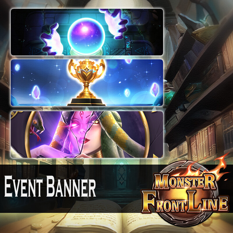 ArtStation - Monster FrontLine _ Event Banner