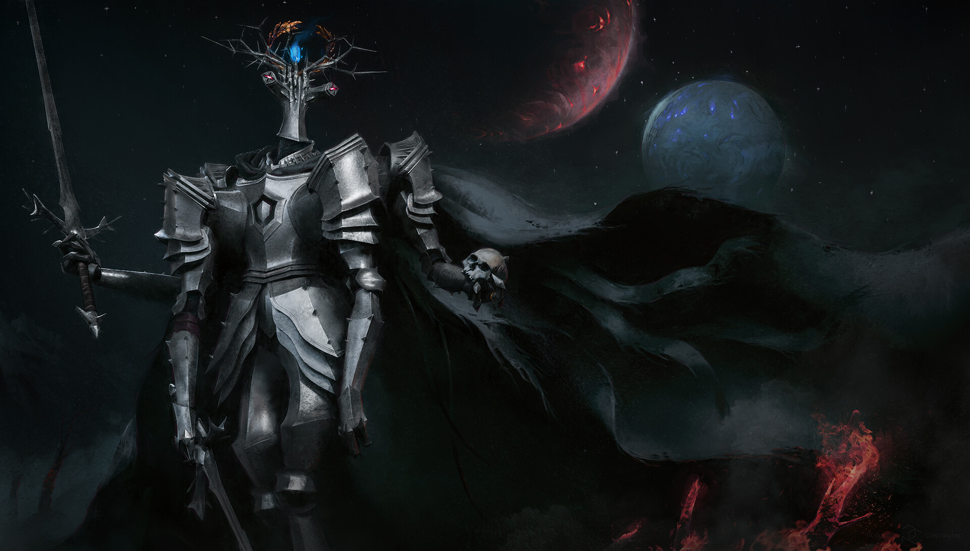 ArtStation - Knight of the Two Moons