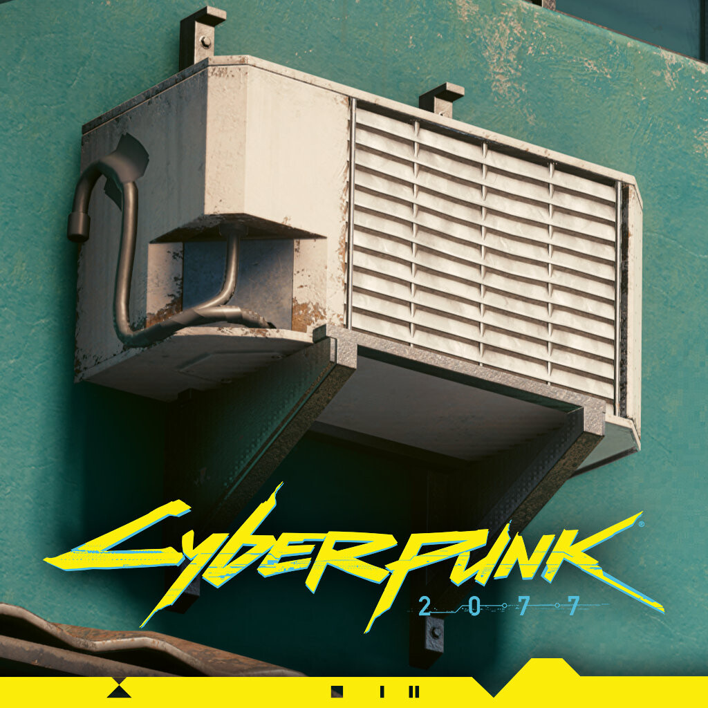 ArtStation - Cyberpunk 2077 Airconditioning and Fire Escape