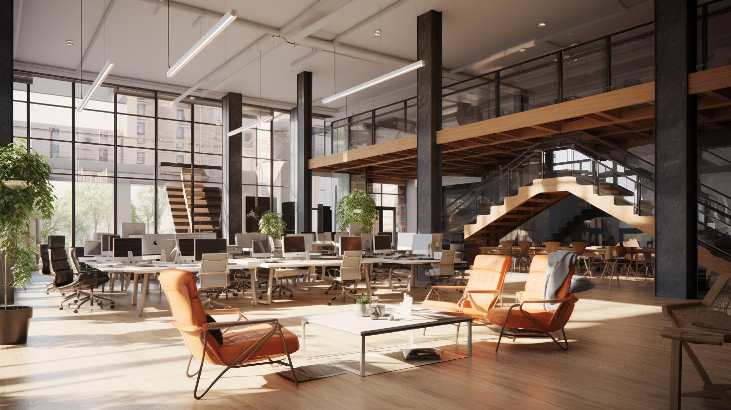 ArtStation - Office Interior Design Architecture Visualization