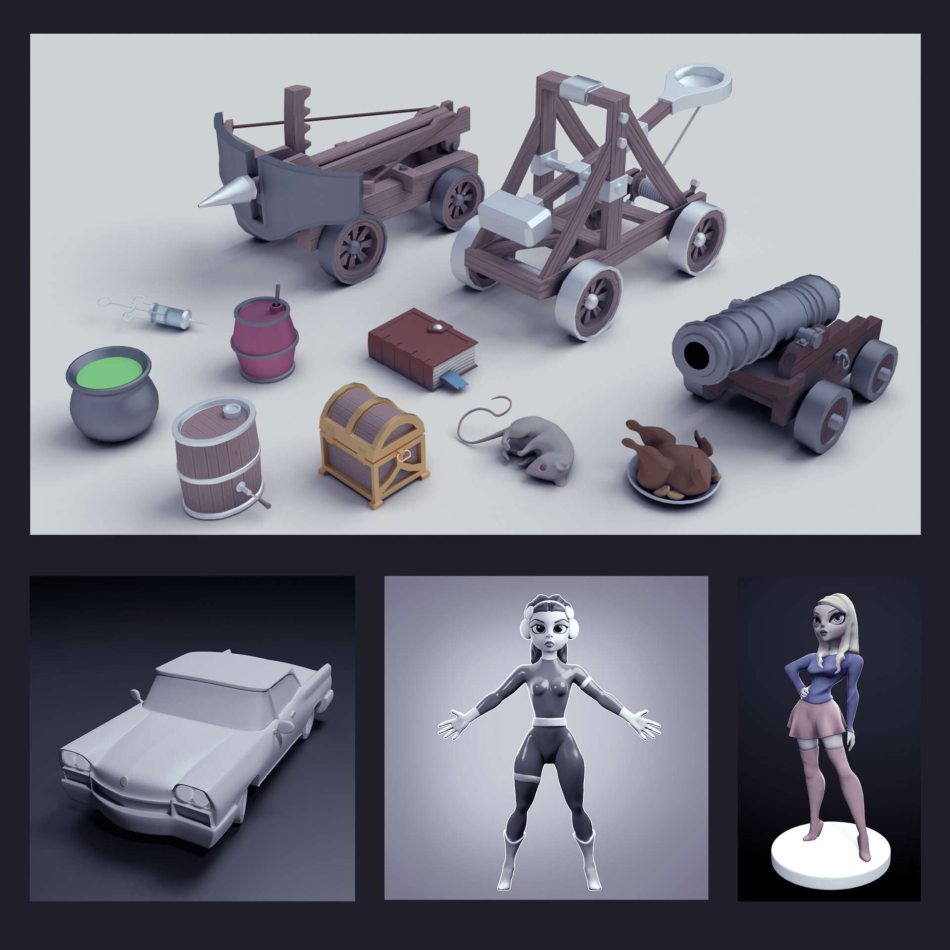 ArtStation - collection of various 3D models