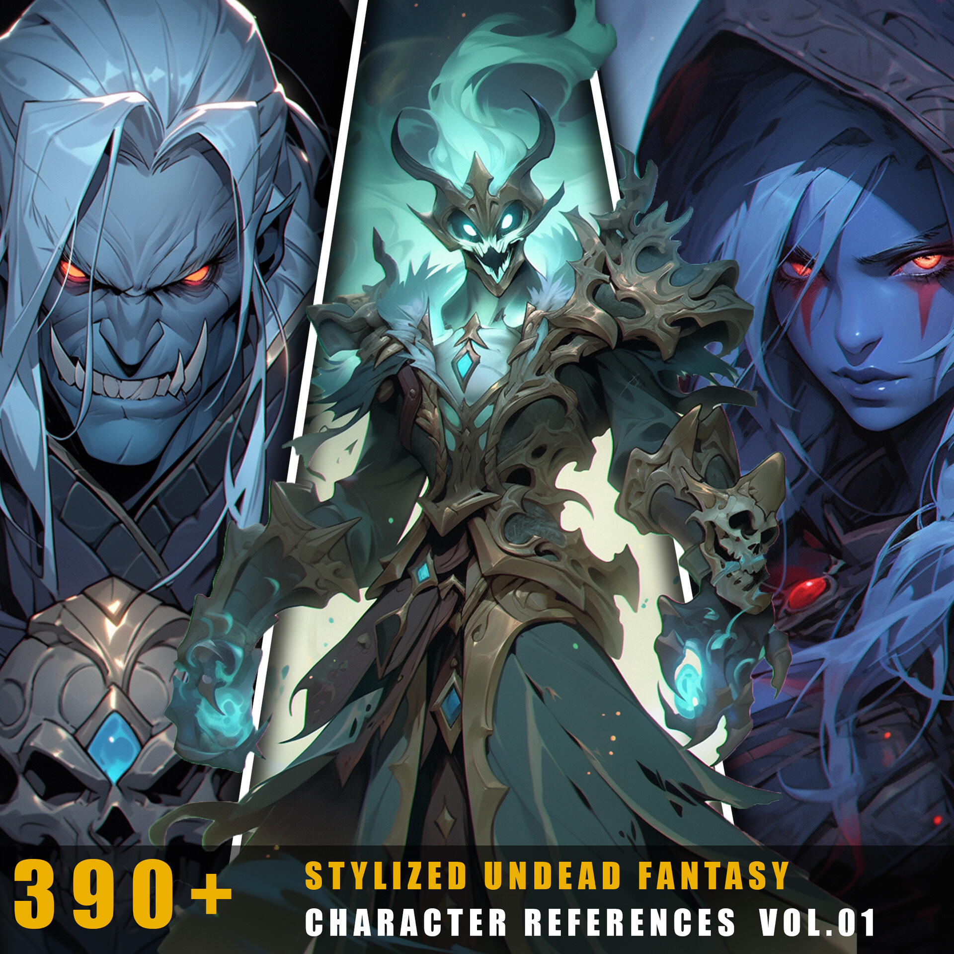 ArtStation - 390+ Stylized Undead Fantasy - Character References Vol.01