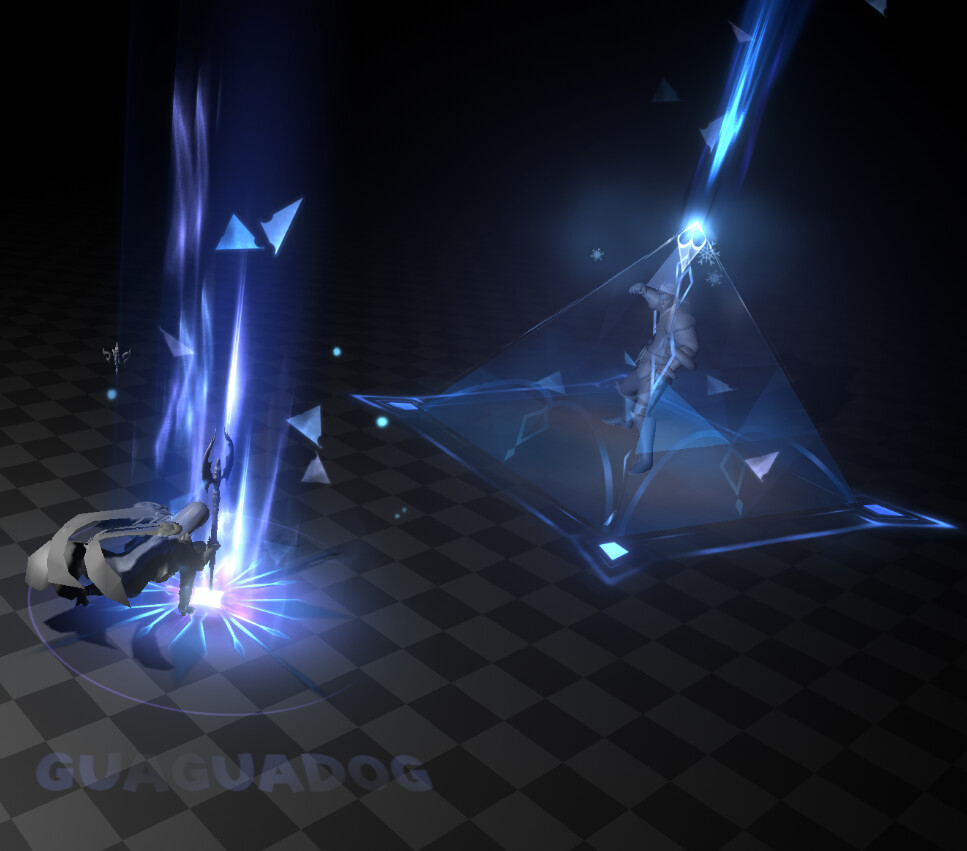 ArtStation - 法师的魔法结界、玻璃破碎的特效练习\Mage's Magic Barrier, Glass Shattering ...