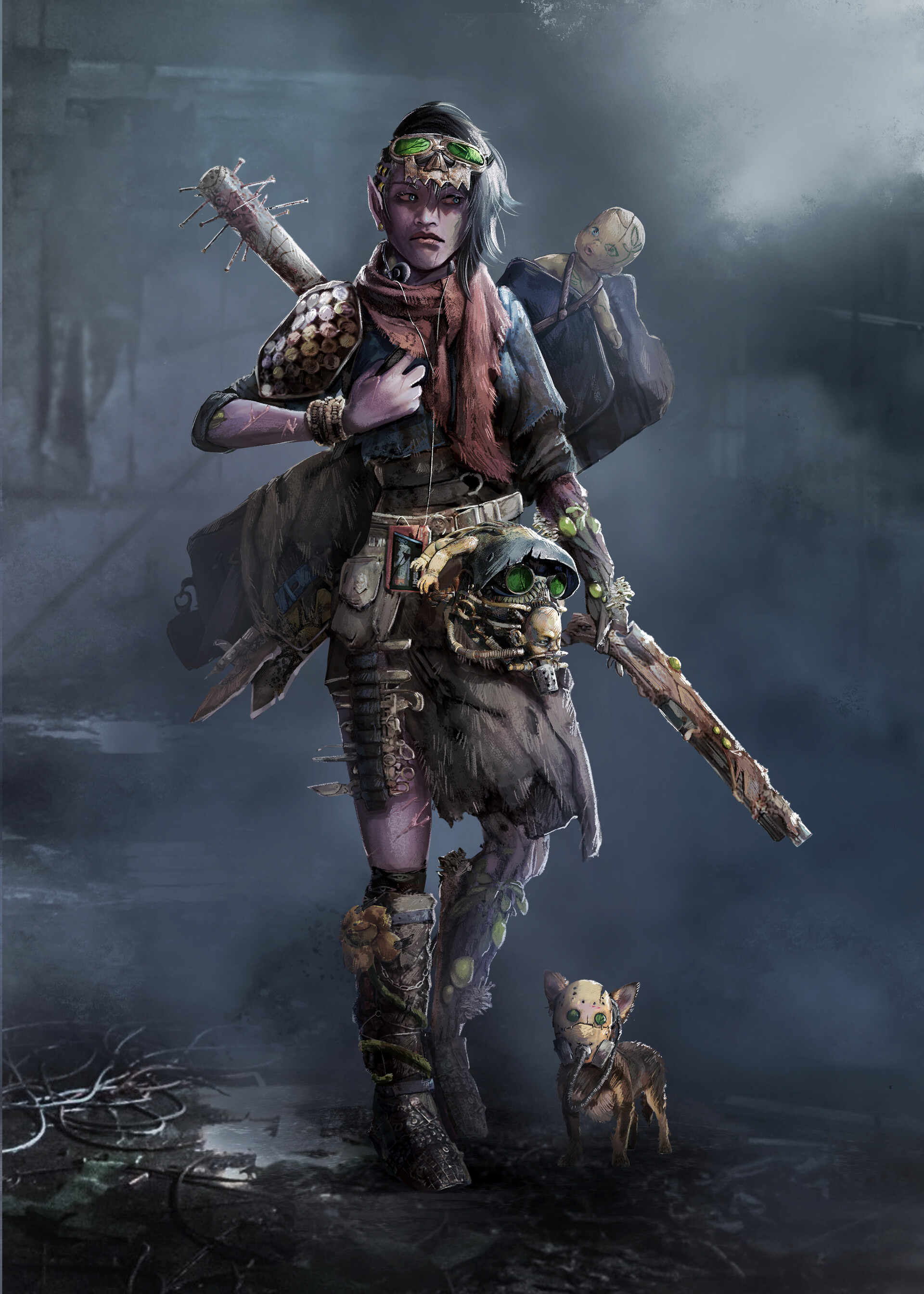 ArtStation - Unnamed - Post Apocalyptic Girl Concept