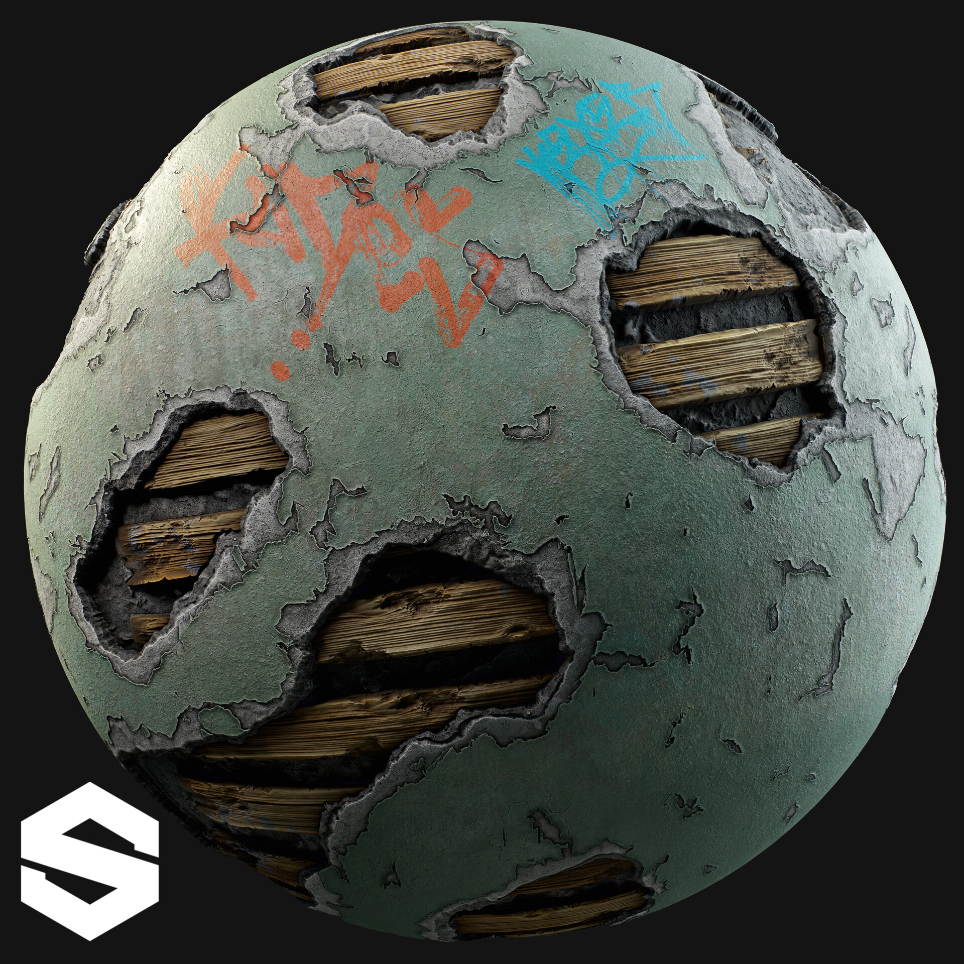 ArtStation - Broken Concrete Wall