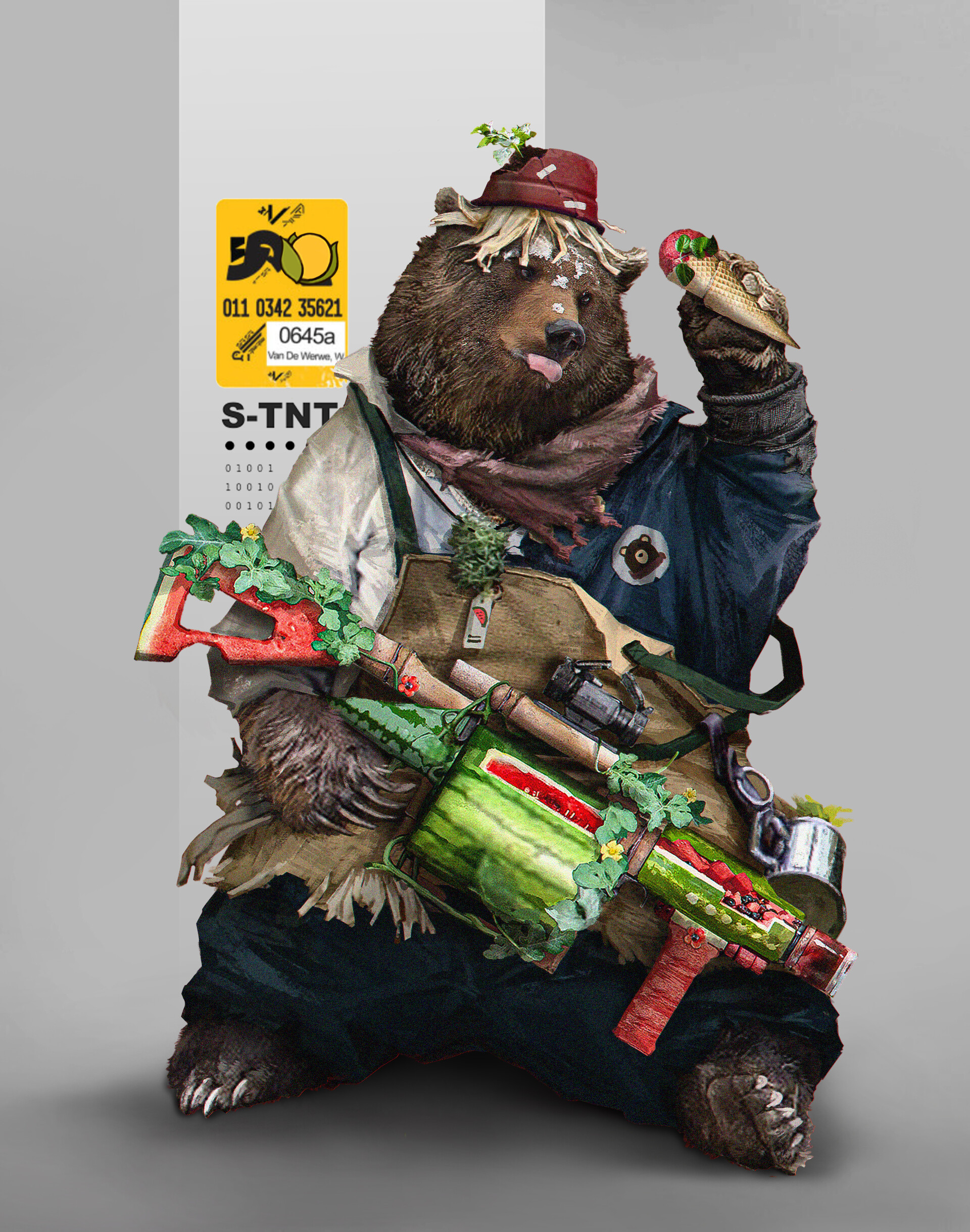 ArtStation - BEAR WATERMELON MGL