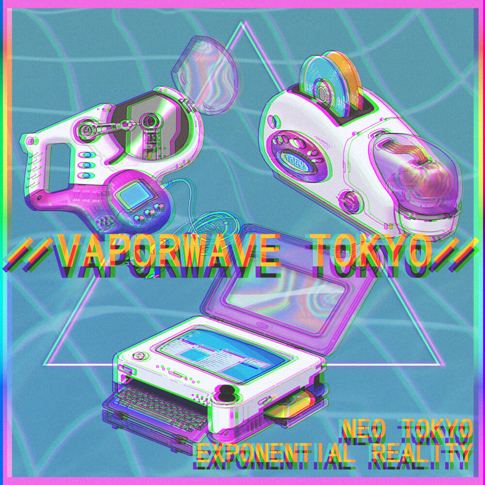 ArtStation - Vaporwave Tokyo-Neo Tokyo: Exponential Reality(ArtStation ...