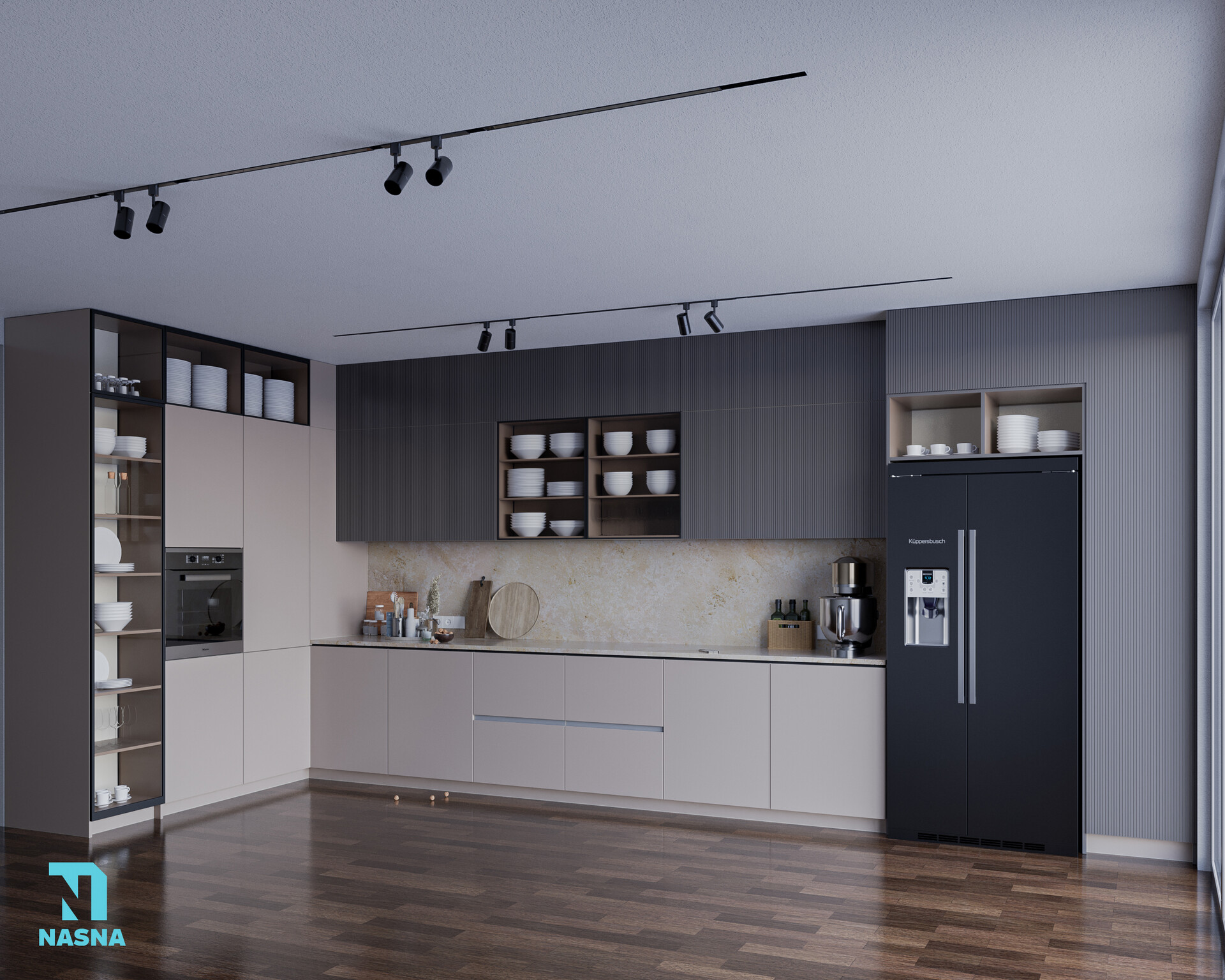 ArtStation - nasna kitchen design