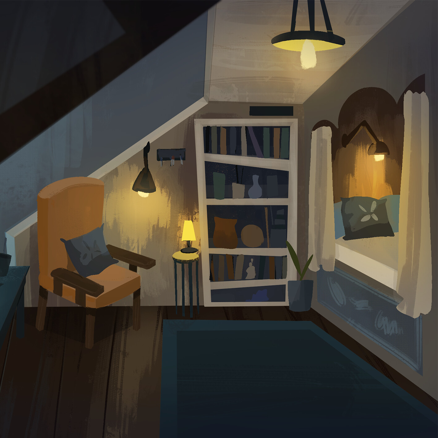 ArtStation - 2D Background Color Studies