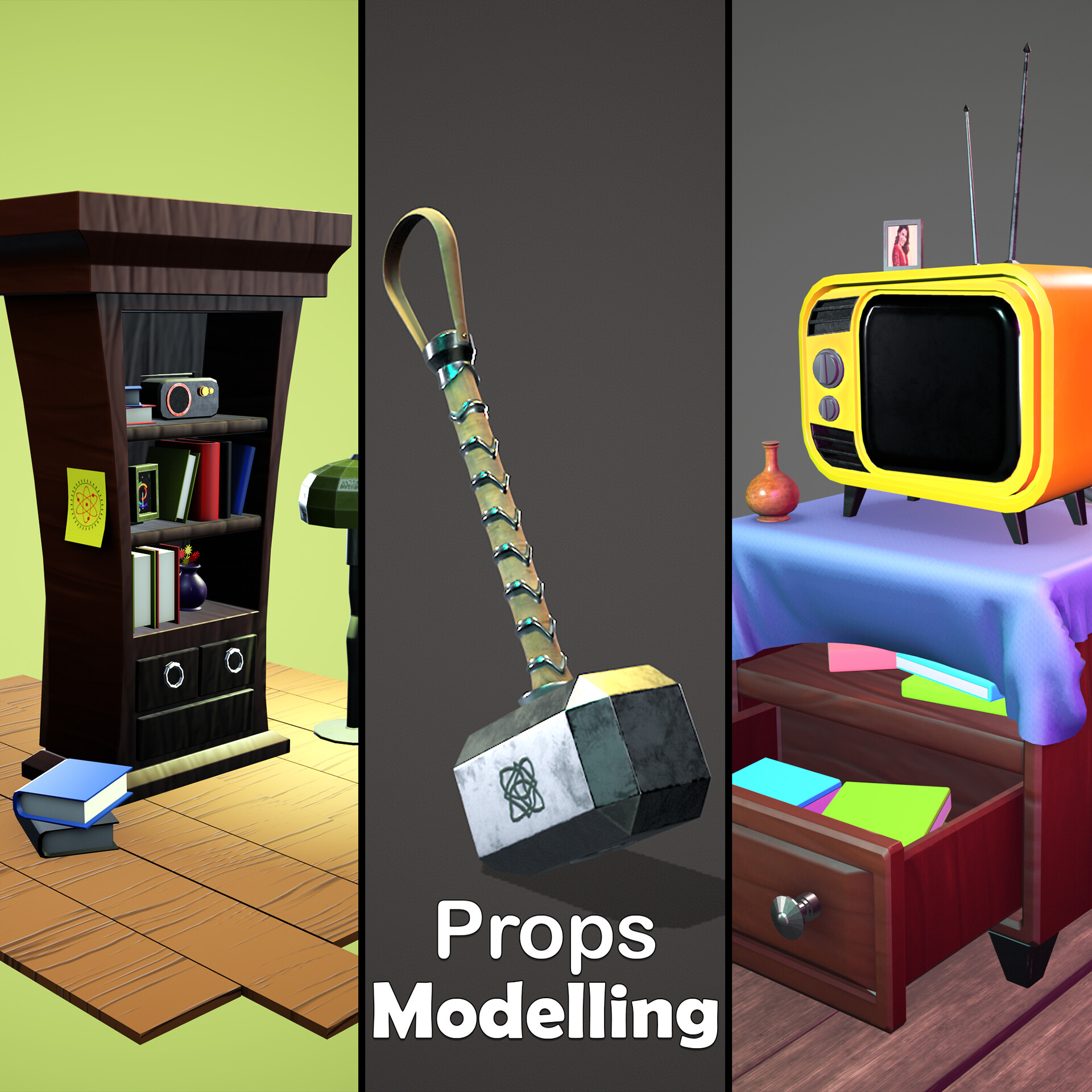 ArtStation - props modelling