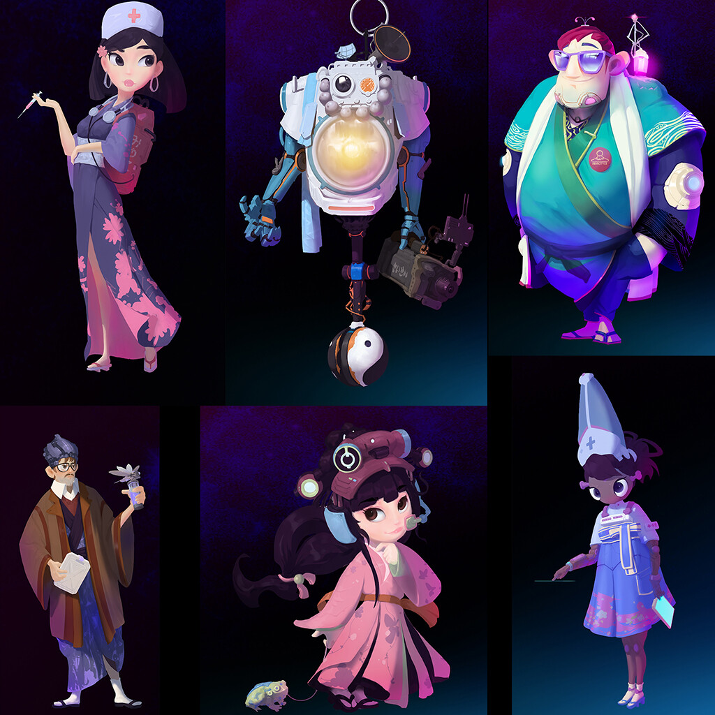 ArtStation - This work for Neo Tokyo challenge