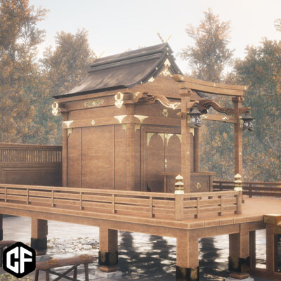 ArtStation - Japanese-Inspired Shrine