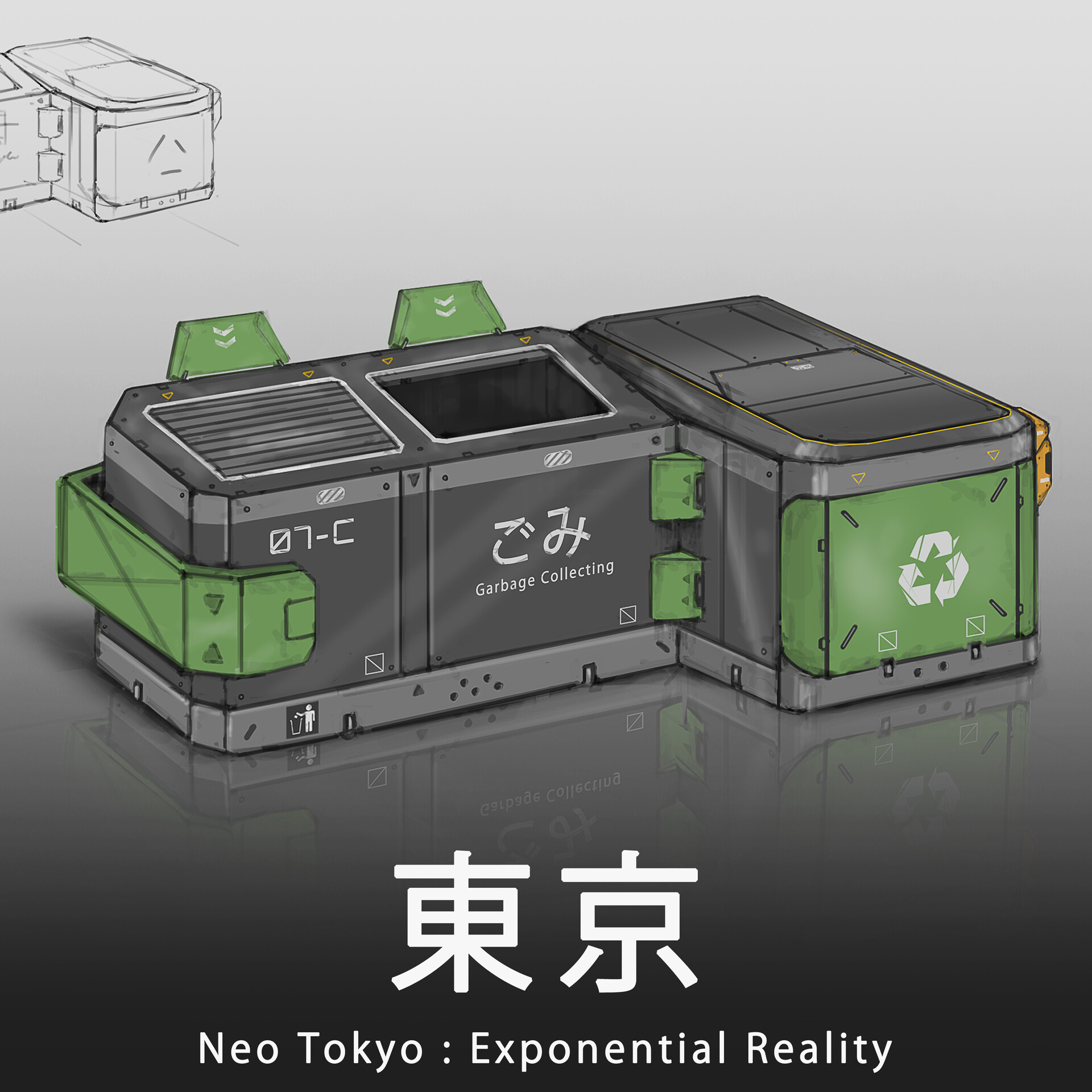 ArtStation - Neo Tokyo: Exponential Reality Props
