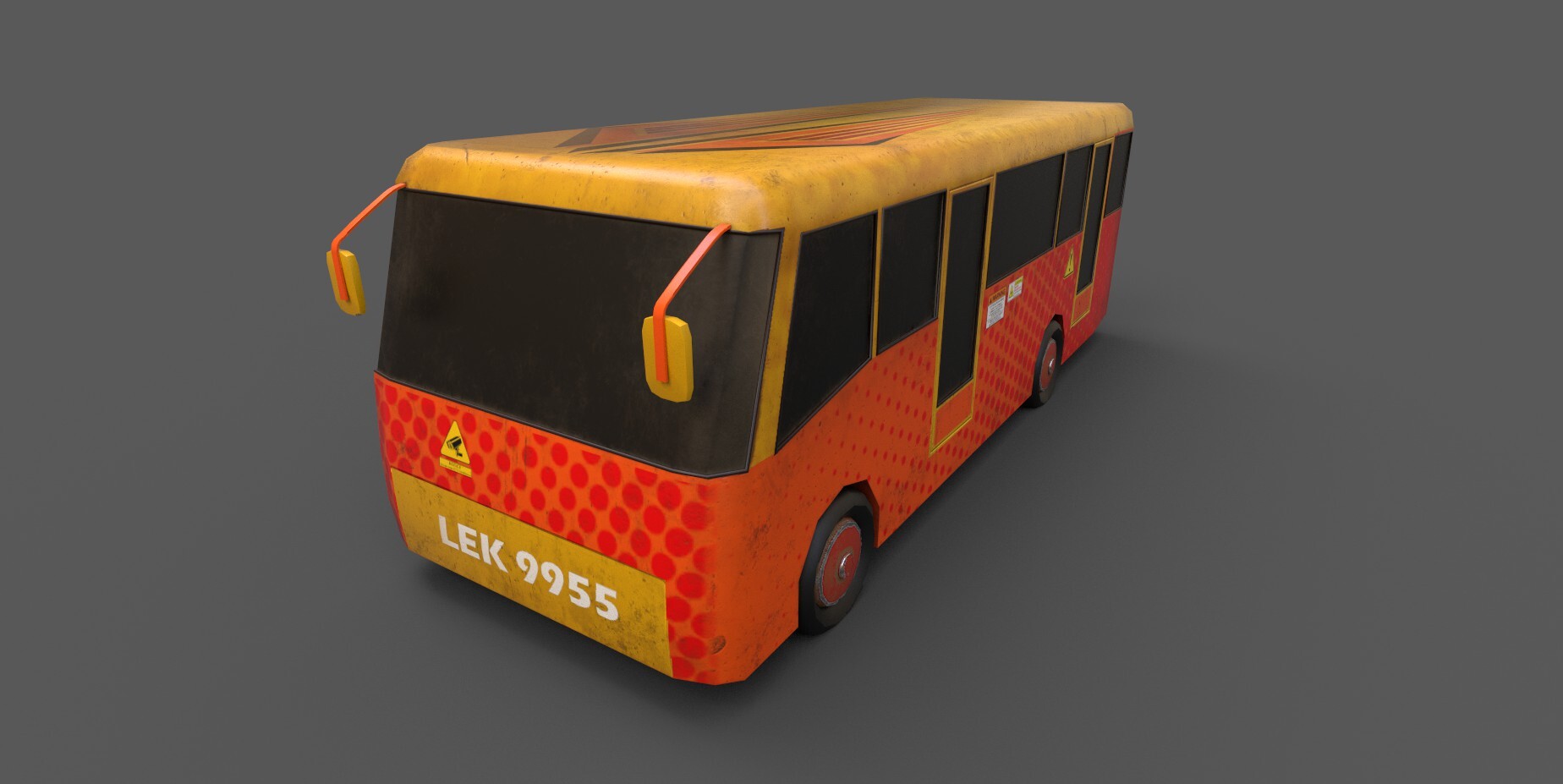 ArtStation - 3D MiniBus Model