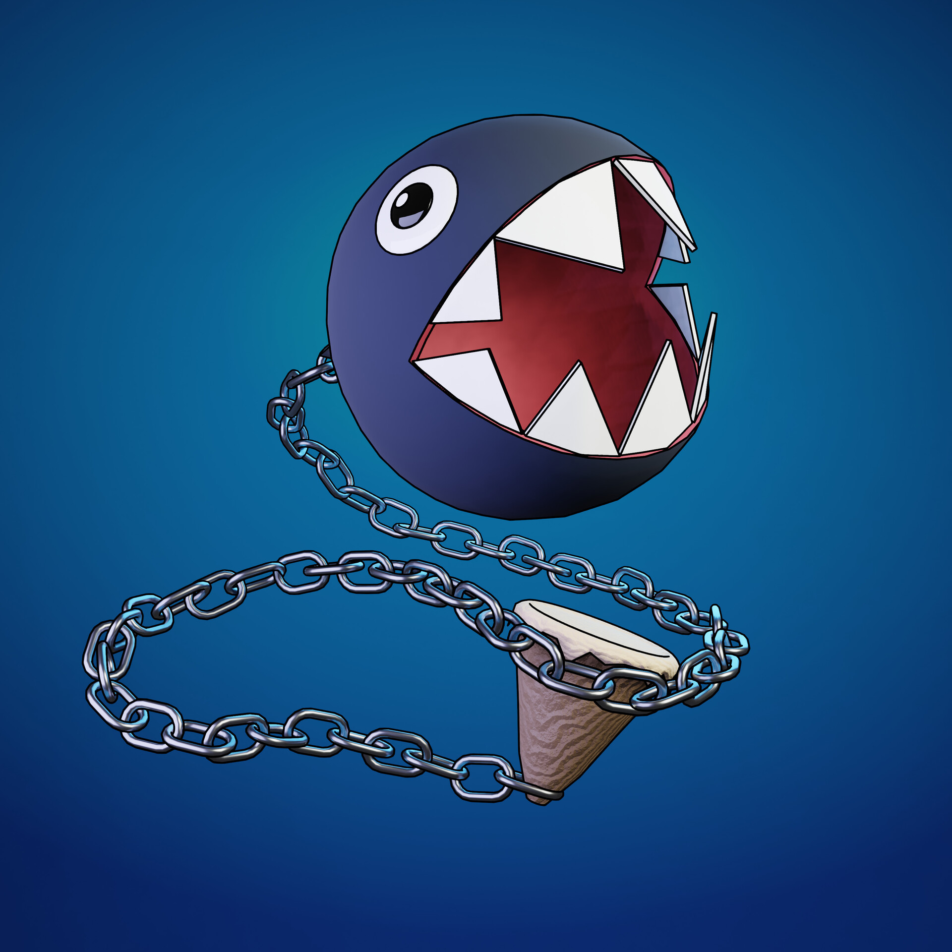 ArtStation - Chain Chomp 3D character Model