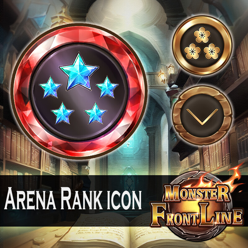 ArtStation - Monster FrontLine _ Arena Rank Icon