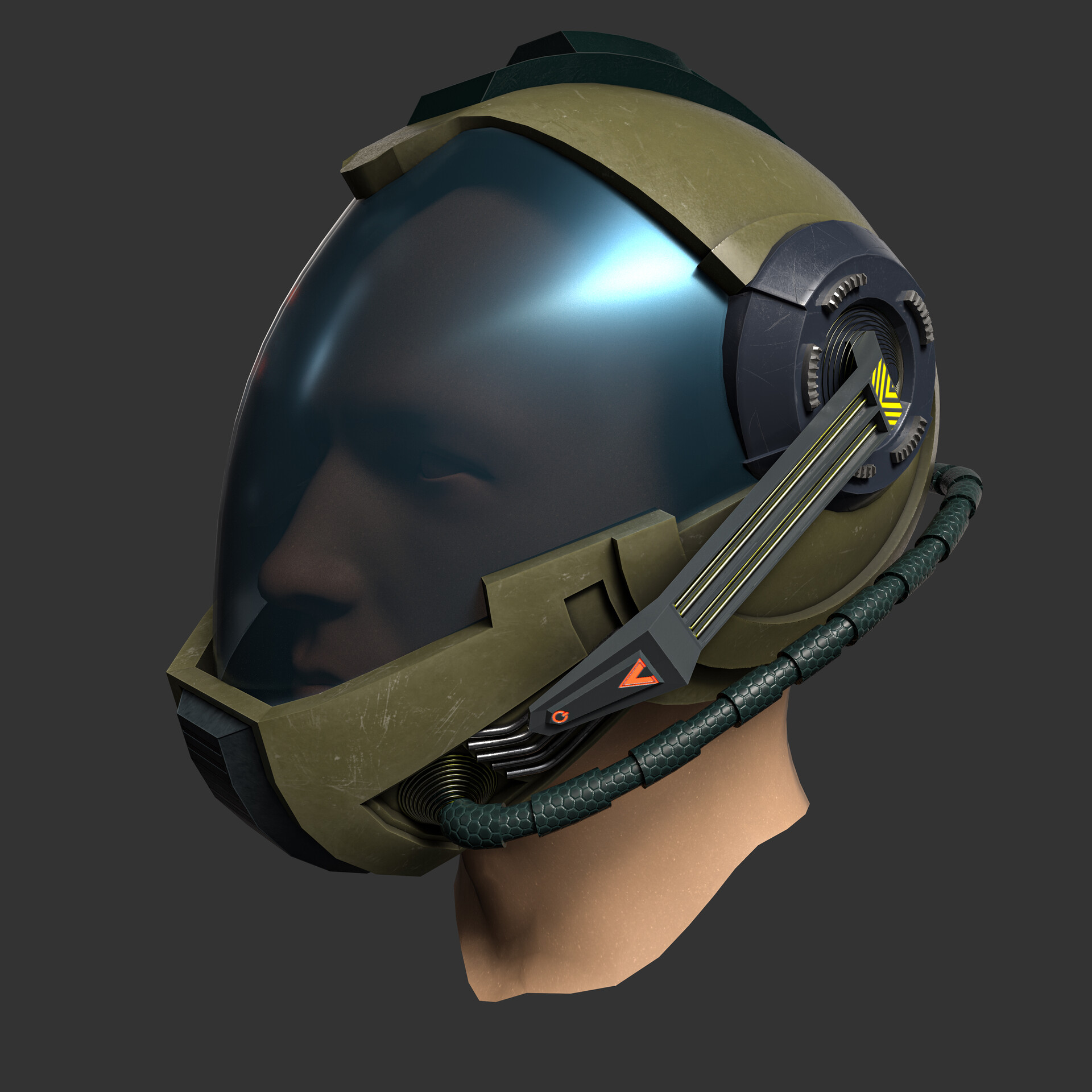 ArtStation - SCI-FI HELMET