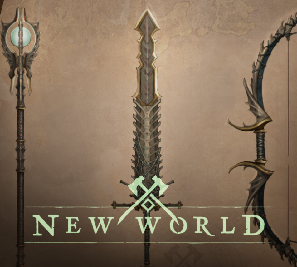 ArtStation - New World - Deep Sea Gothic Weapon Set