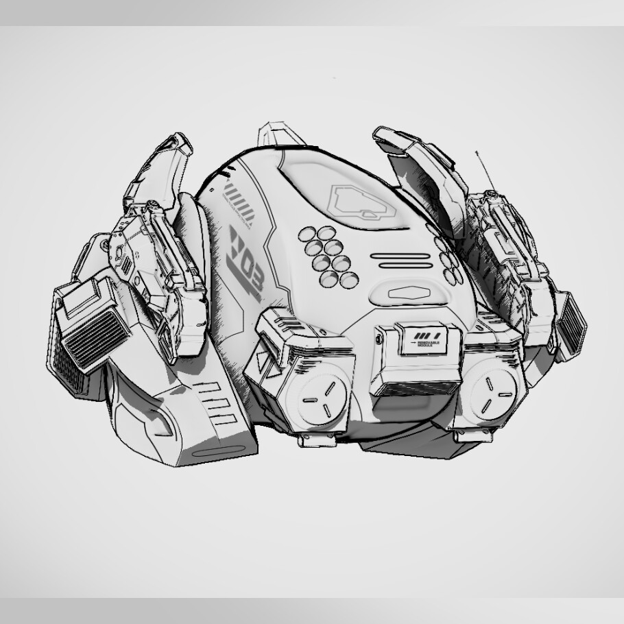 ArtStation - TX03 Concept Tank