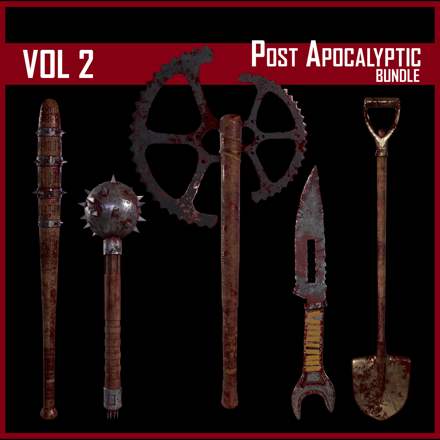 ArtStation - 15 Apocalypse weapon Bundle V2