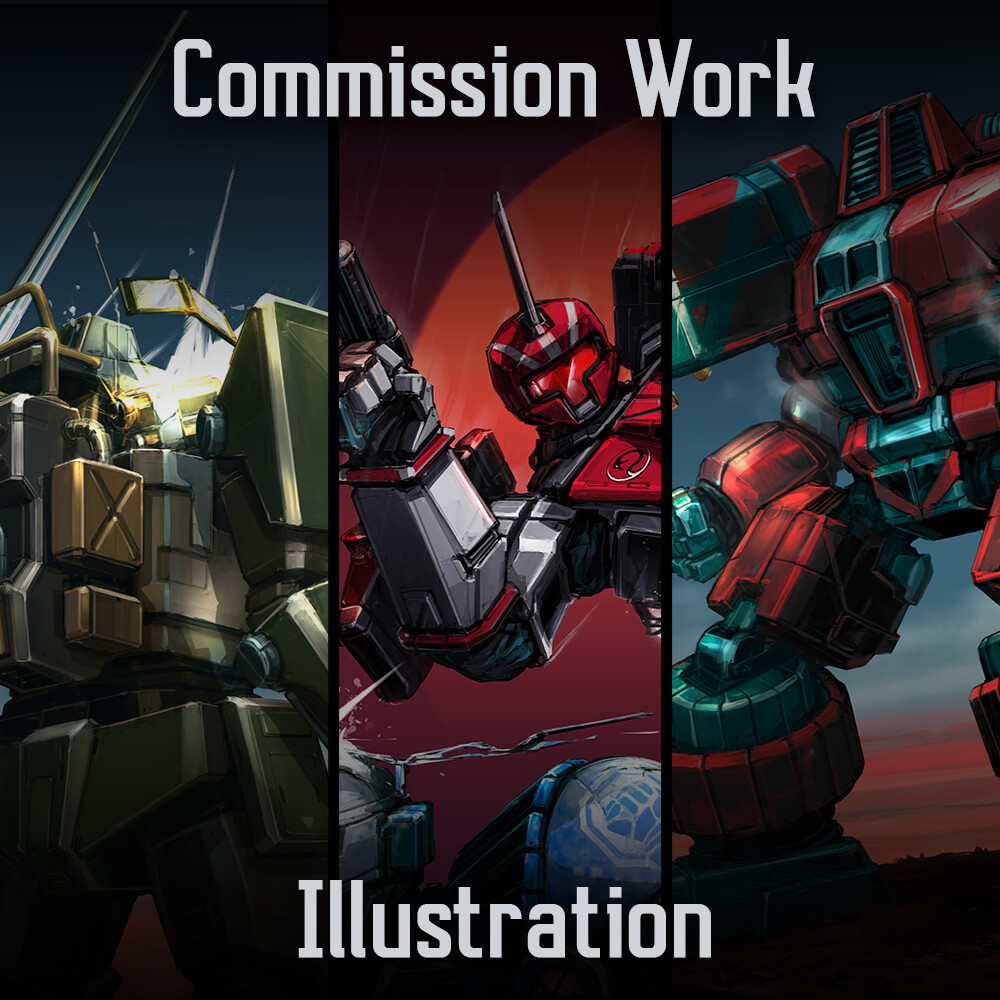 ArtStation - (2022-2023) Commission Work : Battletech fanart ...