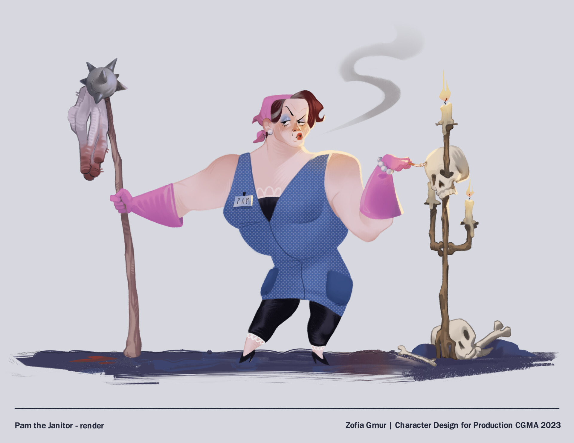 ArtStation - Pam the Janitor | Character Design
