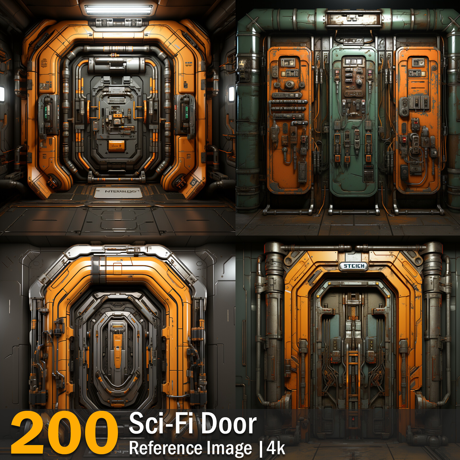 ArtStation - Sci-Fi Door | Reference Images | 4K