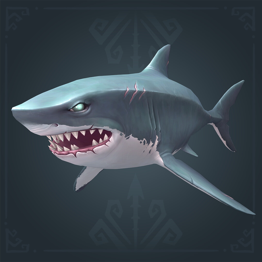 ArtStation - Handpainted 3D Animated Shark