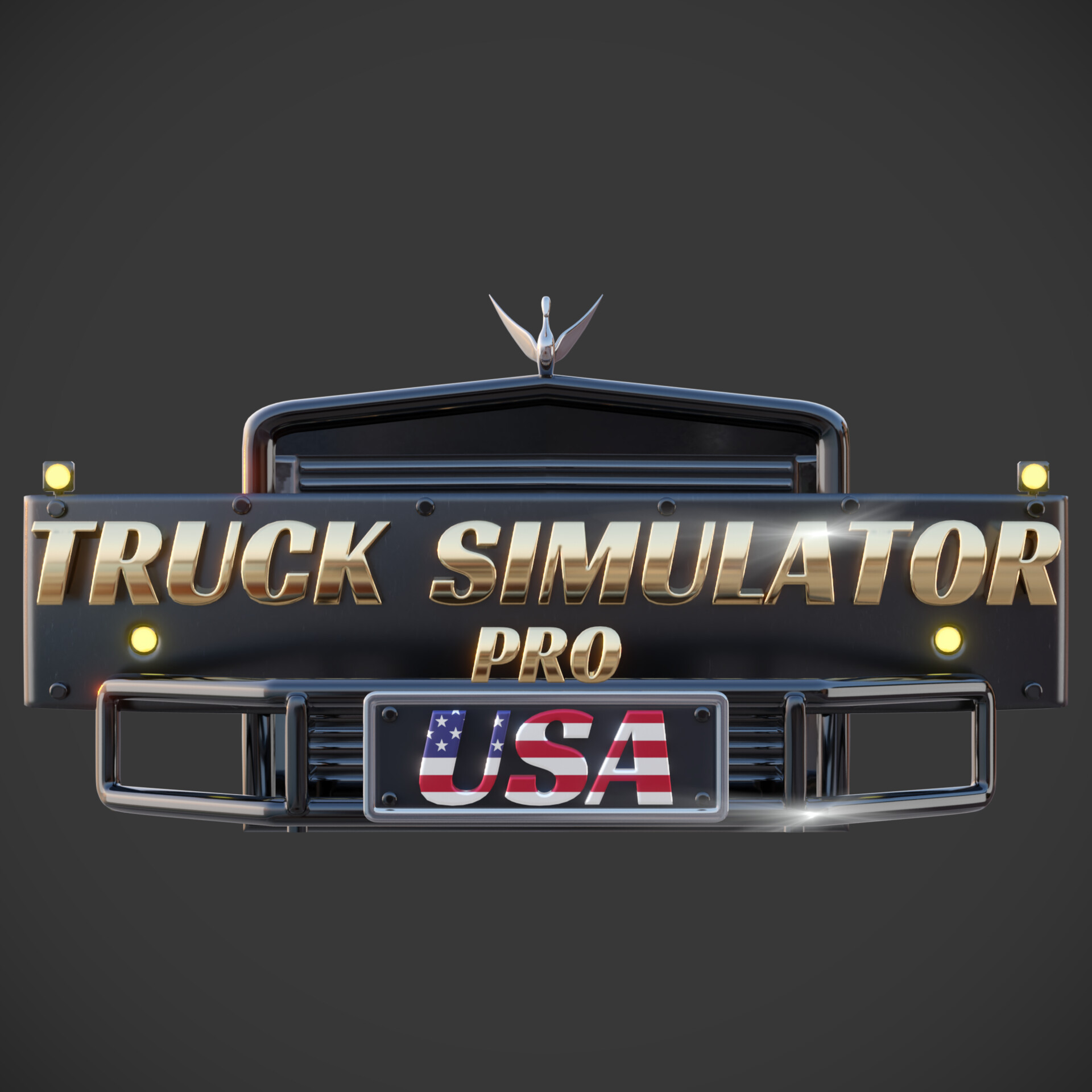 ArtStation - Truck Simulator Pro USA Game Logo