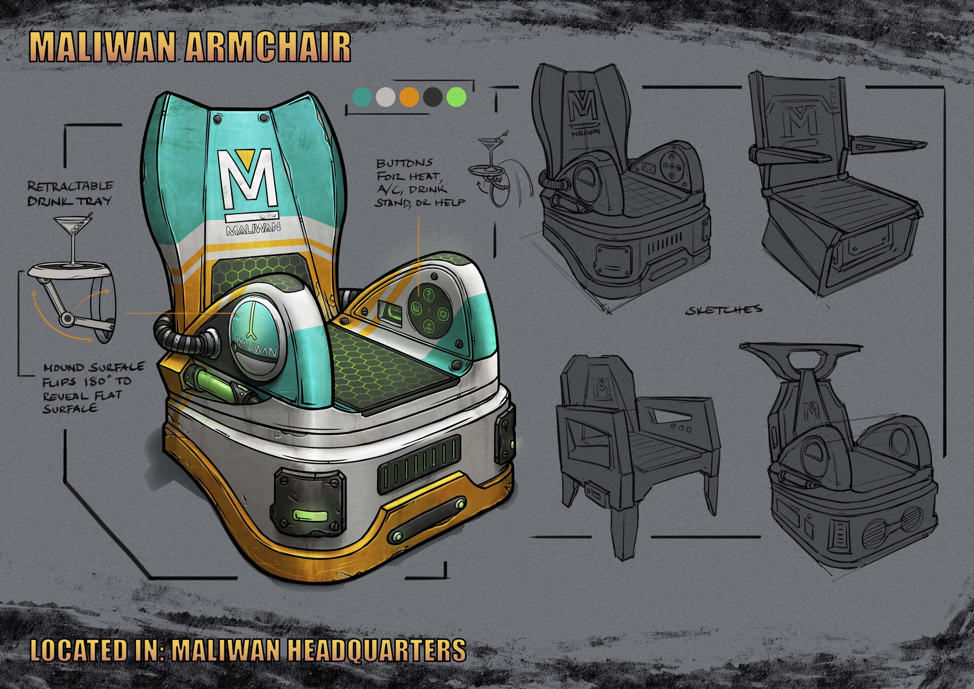ArtStation - Borderlands 3 Themed Armchairs