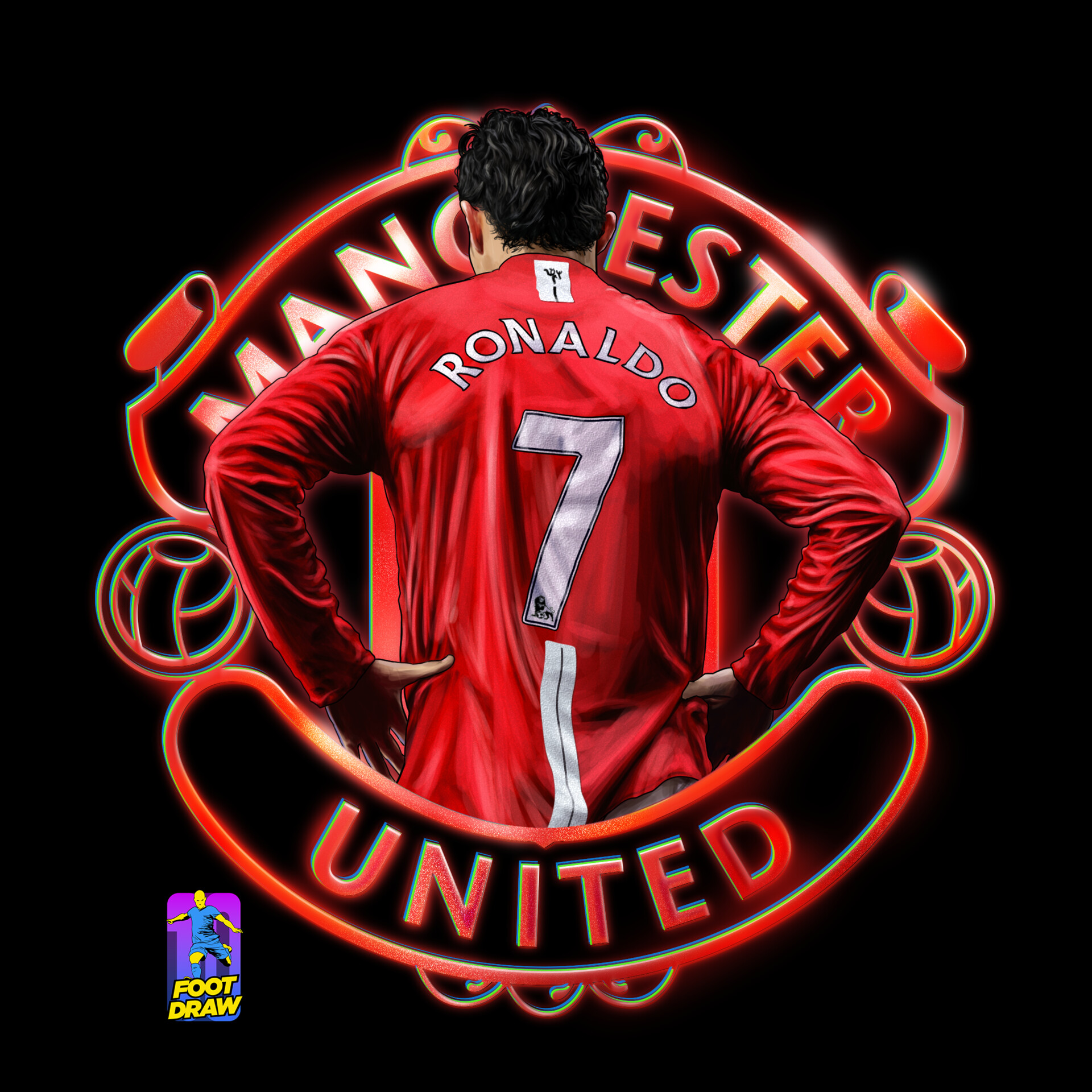 ArtStation - Cristiano Ronaldo (Manchester United) - FootDraw