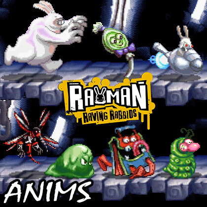 ArtStation - Rayman raving rabbids chars anims
