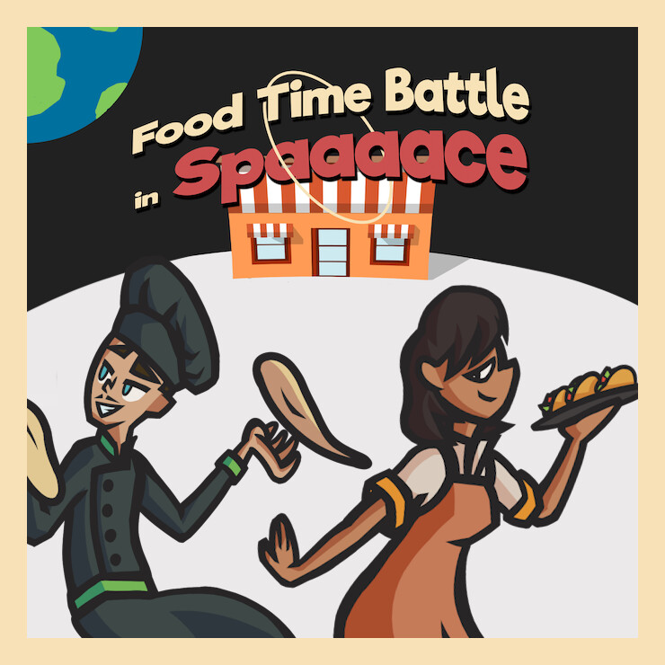 ArtStation - Food Time Battle In Space
